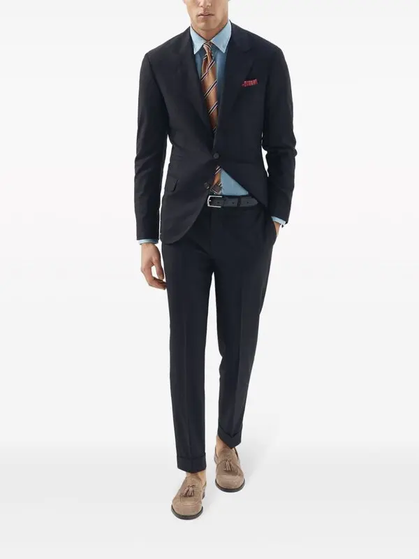 Brunello Cucinelli Tapered Wool Trousers