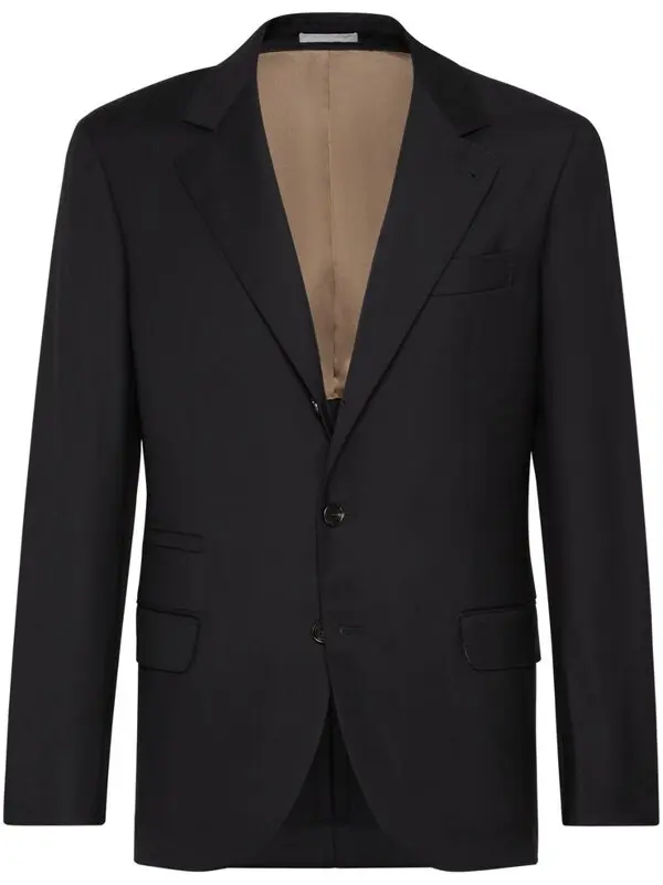 Brunello Cucinelli Super 150s Virgin Wool Four Season Batavia Twill Blazer