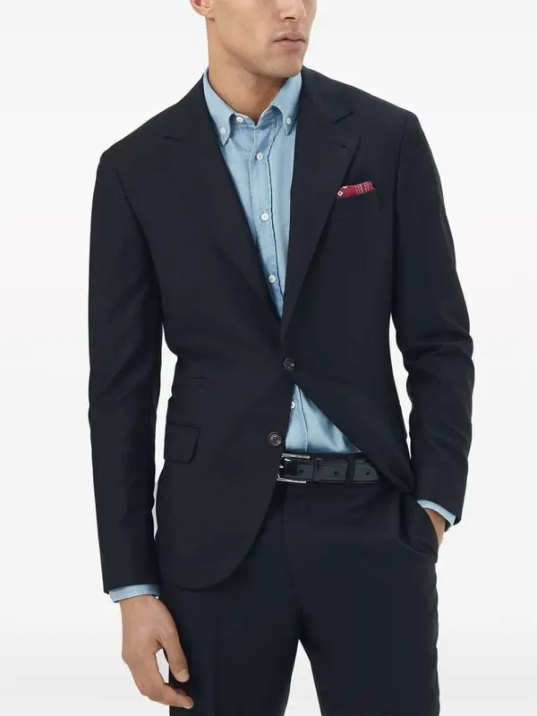 Brunello Cucinelli Super 150s Virgin Wool Four Season Batavia Twill Blazer