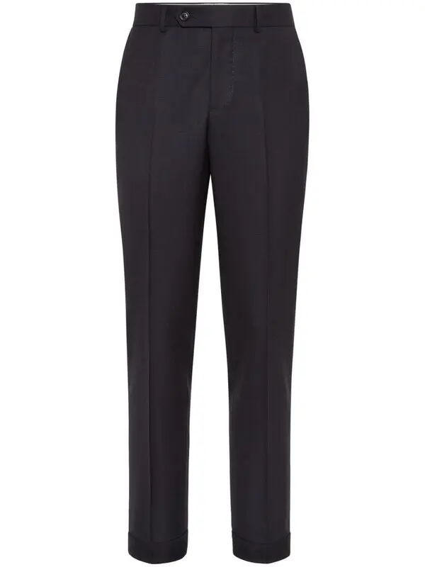Brunello Cucinelli Tapered-leg Wool Trousers