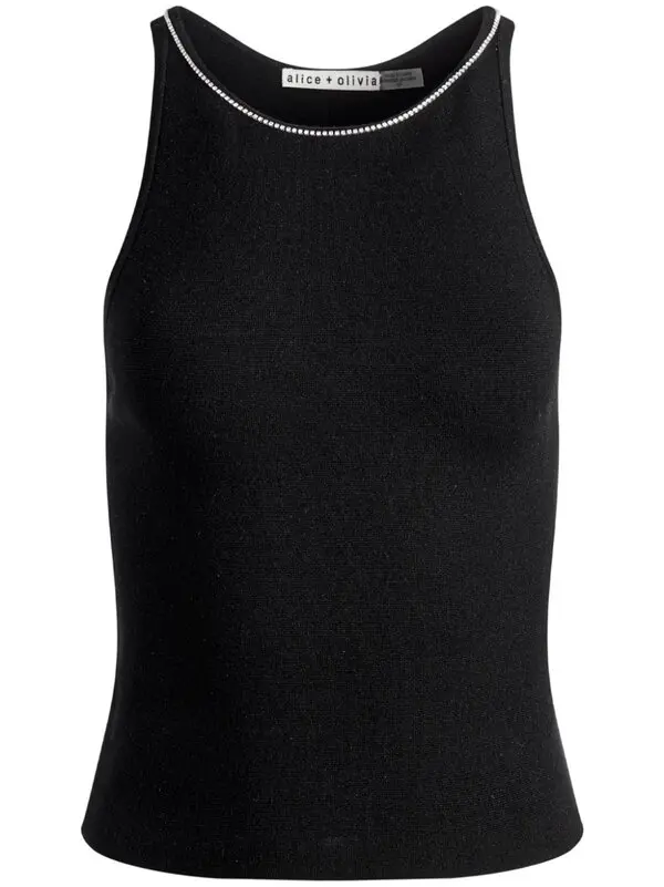 Alice + Olivia Allen Rhinestone Tank Top