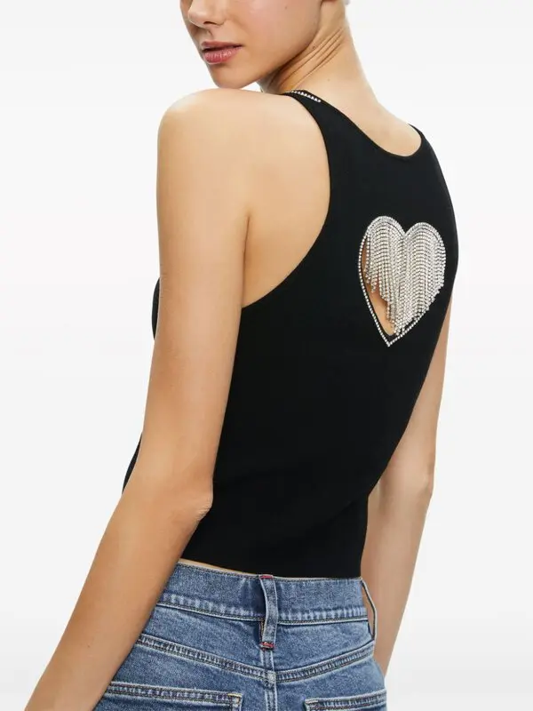 Alice + Olivia Allen Rhinestone Tank Top