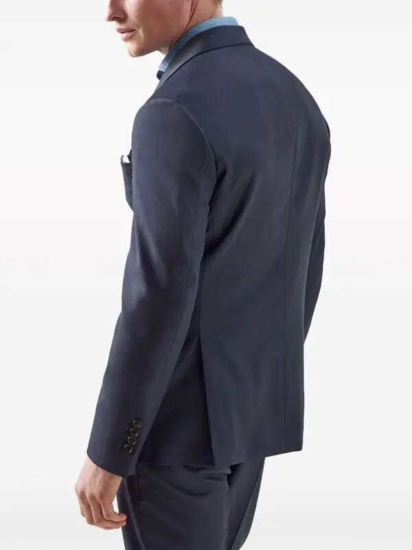 Brunello Cucinelli Single-breasted Virgin-wool Blazer - Blue