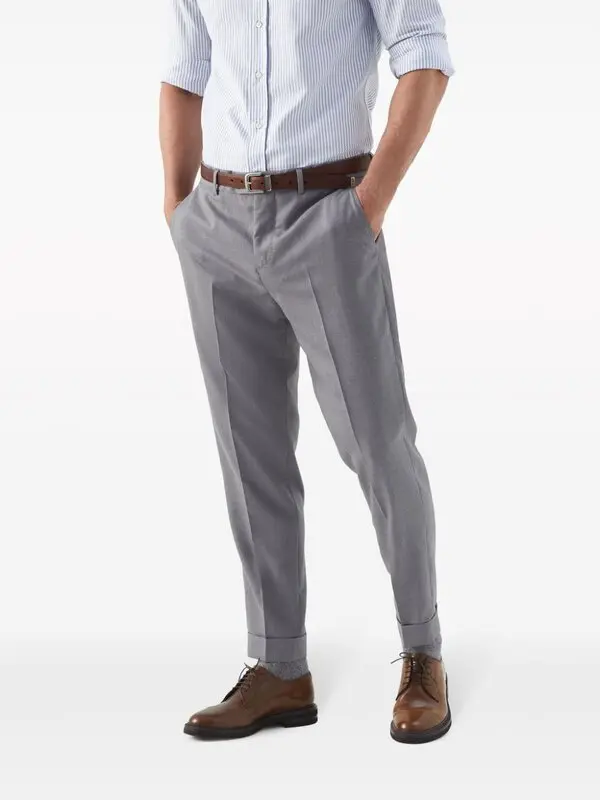 Brunello Cucinelli Tapered-leg Tailored Trousers