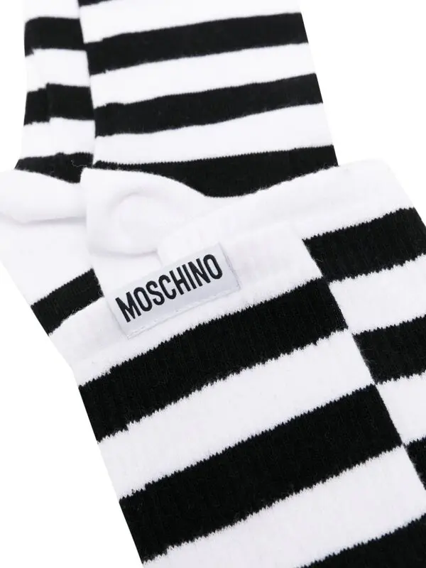 Moschino Knee-length Striped Socks