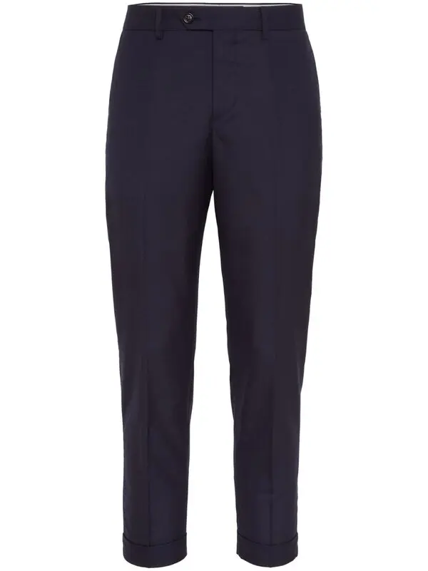 Brunello Cucinelli Straight-leg Cashmere Trousers - Blue