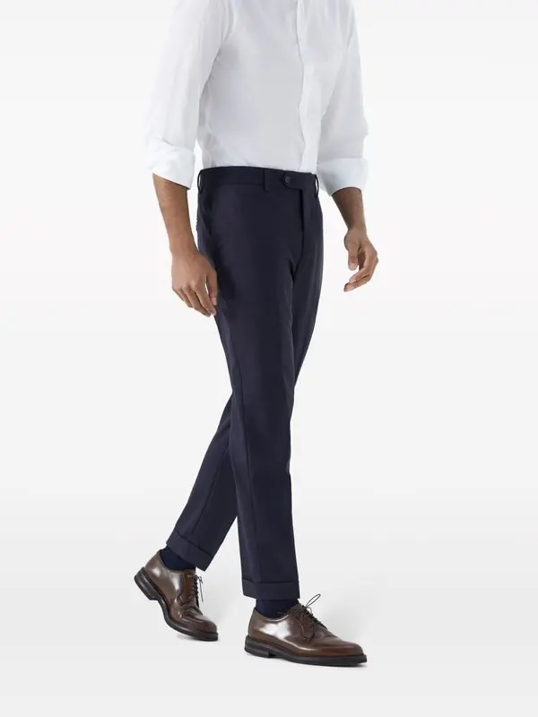 Brunello Cucinelli Straight-leg Cashmere Trousers - Blue