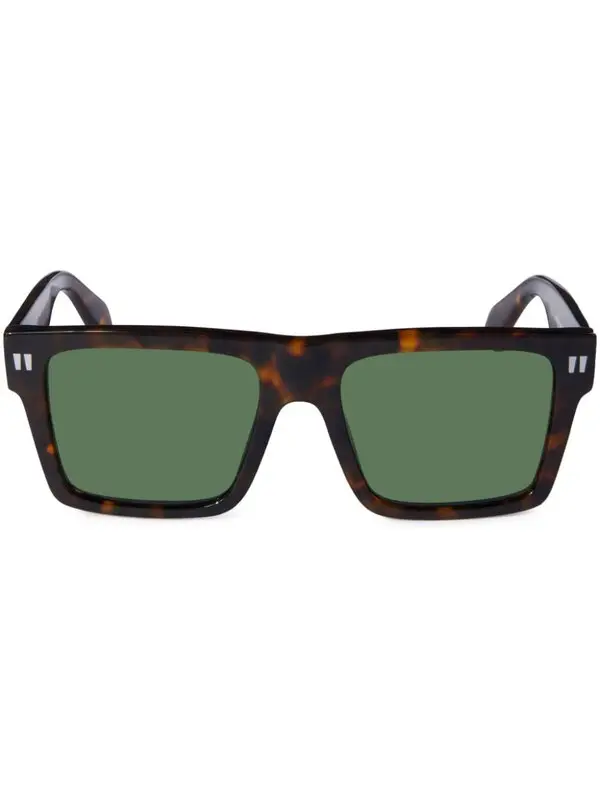 Off-White Lawton Square-frame Sunglasses - Brown