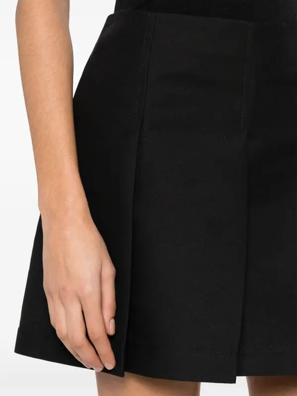 Marni Pleated A-line Mini Skirt - Black
