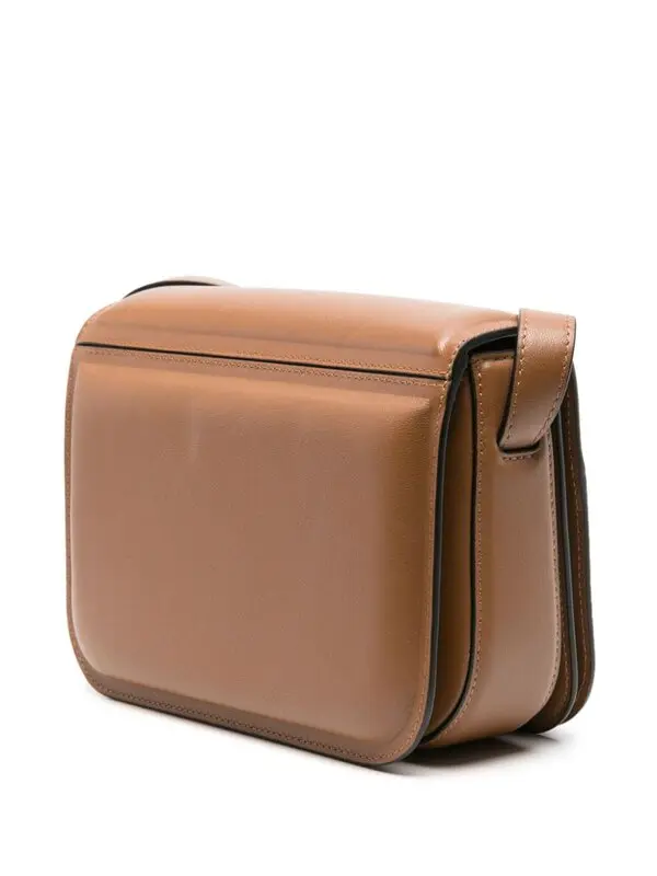 WANDLER Oscar Trunk Leather Crossbody Bag - Brown