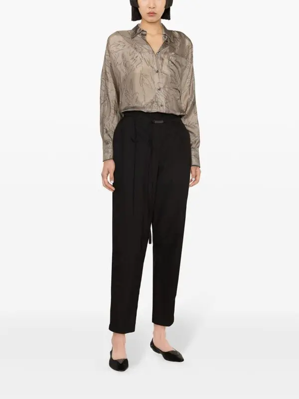 Brunello Cucinelli Printed Silk Shirt