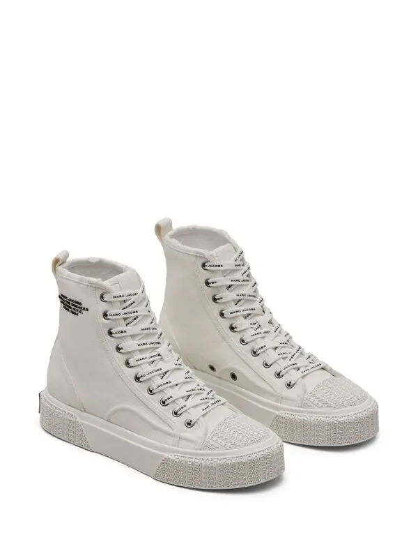 Marc Jacobs Canvas High-Top Sneakers White Editorialist