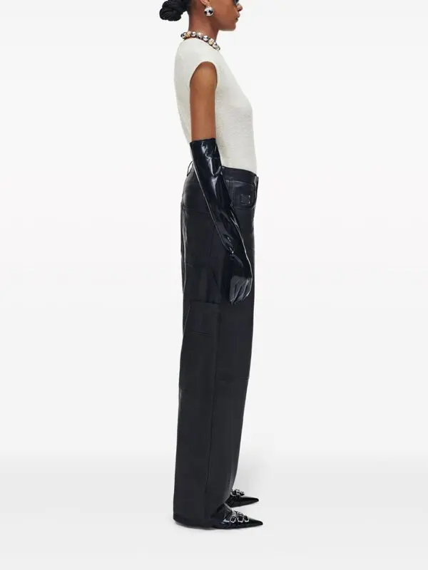 Marc Jacobs Wide-leg Leather Trousers