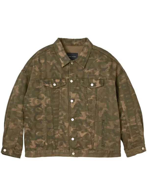 Marc Jacobs Camouflage-print Denim Trucker Jacket