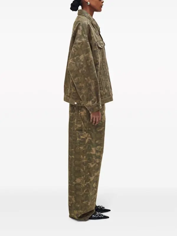 Marc Jacobs Camouflage-print Denim Trucker Jacket