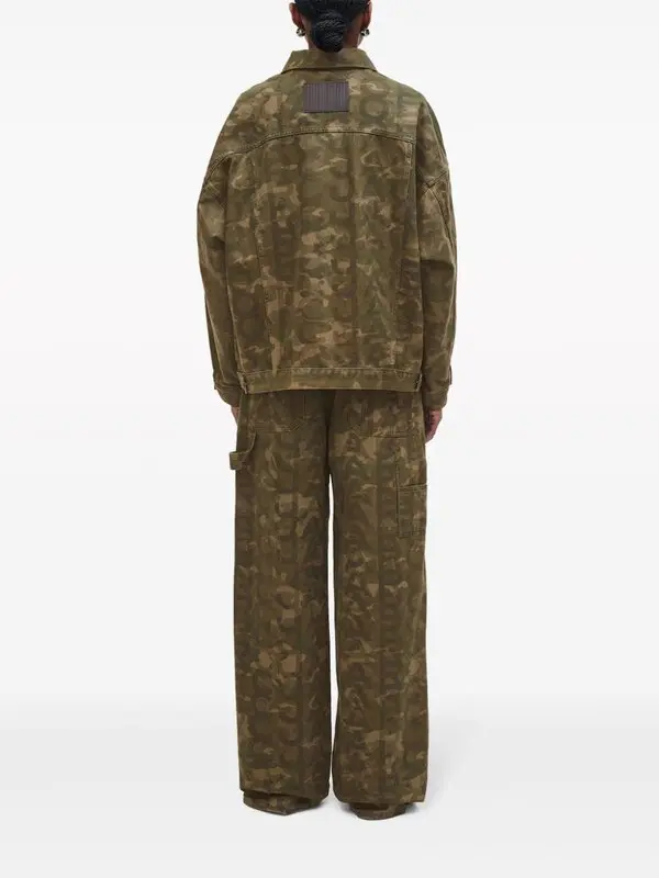 Marc Jacobs Camouflage-print Denim Trucker Jacket