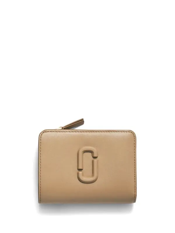 Marc Jacobs The Covered J Marc Mini Compact Wallet - Neutrals