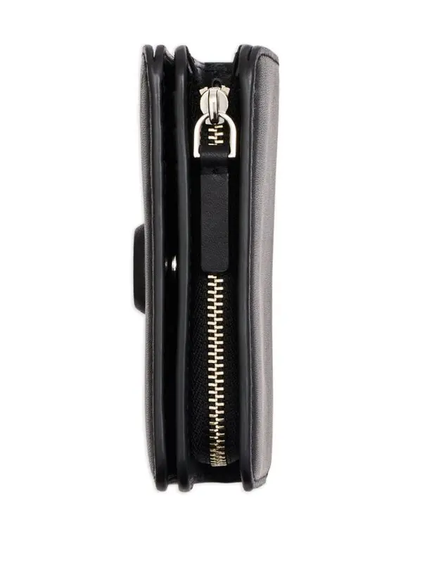 Marc Jacobs The Covered J Marc Mini Compact Wallet - Black