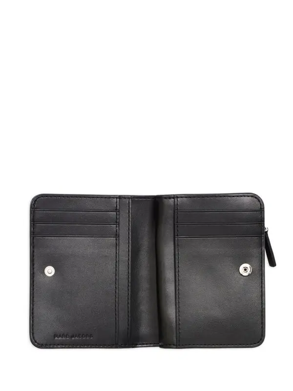 Marc Jacobs The Covered J Marc Mini Compact Wallet - Black