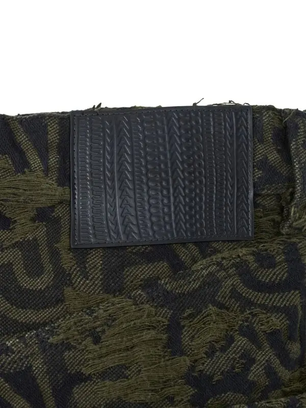 Marc Jacobs Monogram Wide-leg Jeans - Green