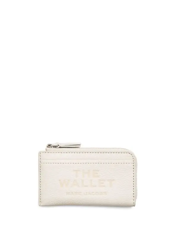 Marc Jacobs The Leather Top Zip Multi Wallet - White