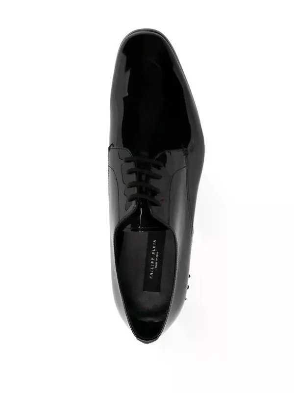 Philipp Plein Derby Stars Leather Oxford Shoes