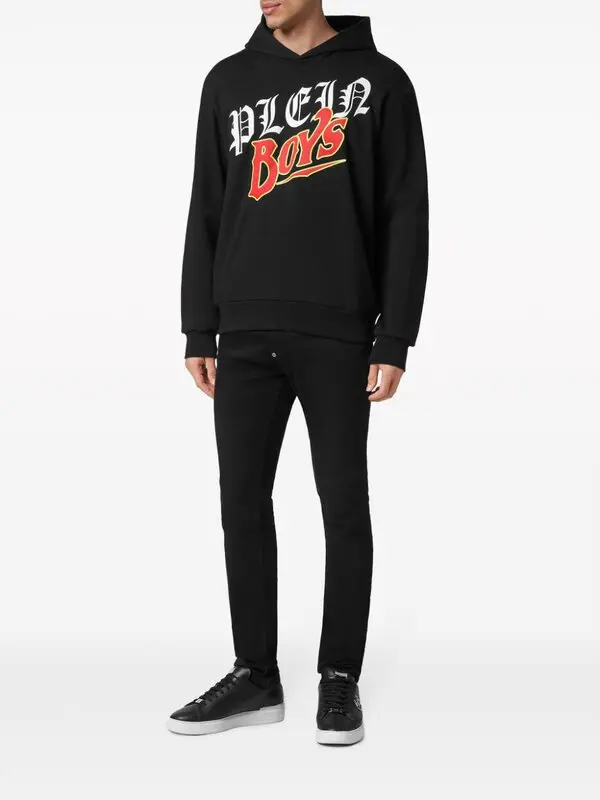 Philipp Plein Logo-print Cotton Hoodie