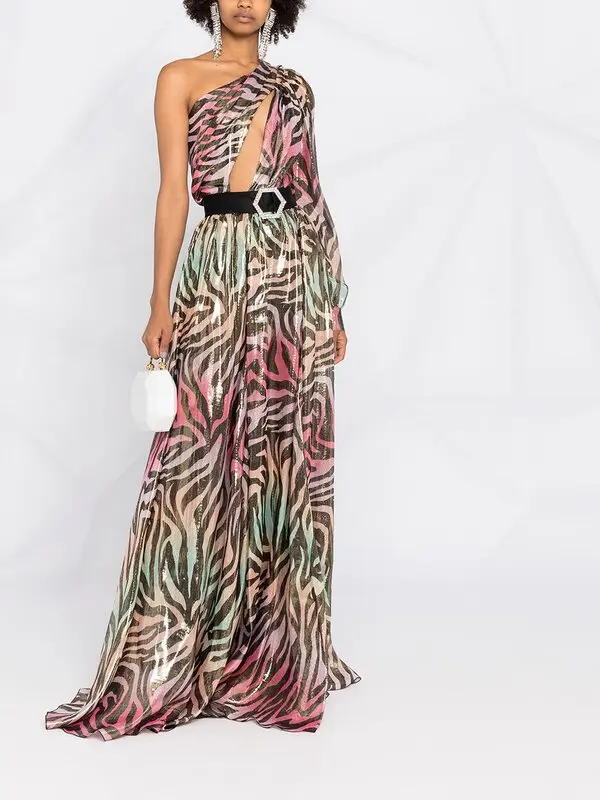 Philipp Plein Jungle Long Dress