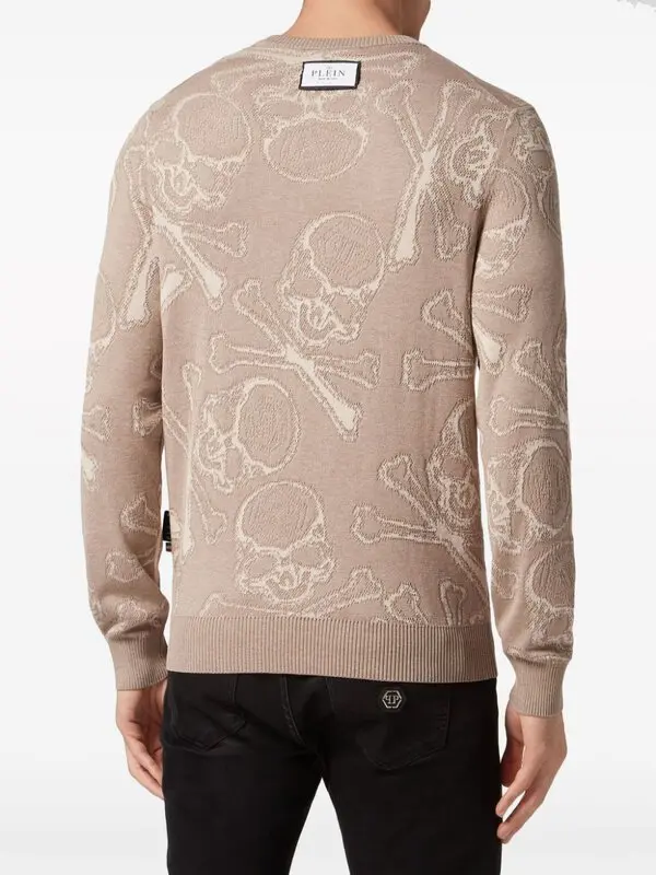 Philipp Plein Skull & Bones Jacquard Jumper