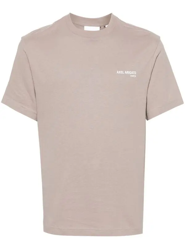 Axel Arigato Logo-print Cotton T-shirt - Grey
