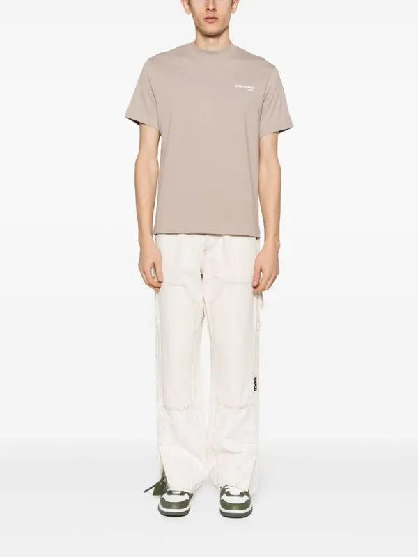 Axel Arigato Logo-print Cotton T-shirt - Grey