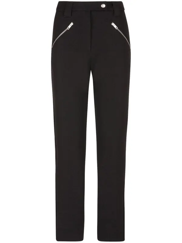 Bally High-waisted Straight-leg Trousers - Black