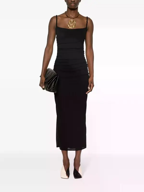 Nanushka Alexa Ruched Midi Dress