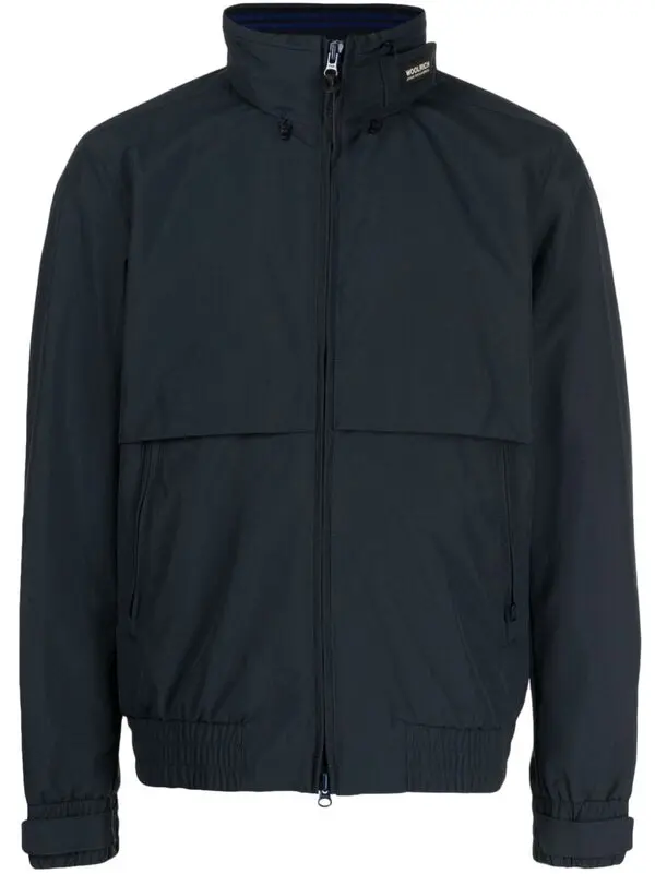 Woolrich High-neck Zip-up Jacket - Blue