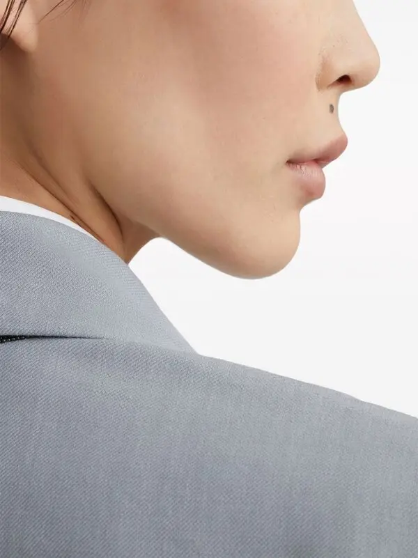 Brunello Cucinelli Single-breasted Blazer With Contrasting Cuffs
