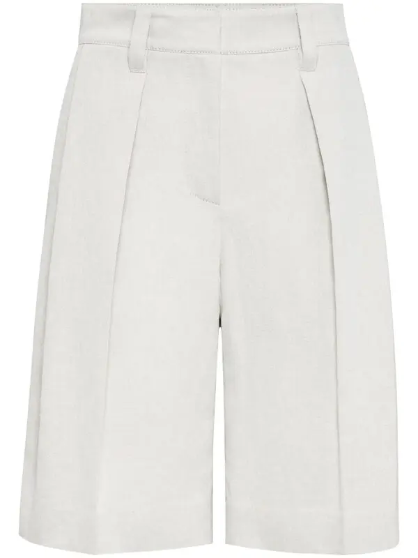 Brunello Cucinelli Cotton-linen Bermuda Shorts