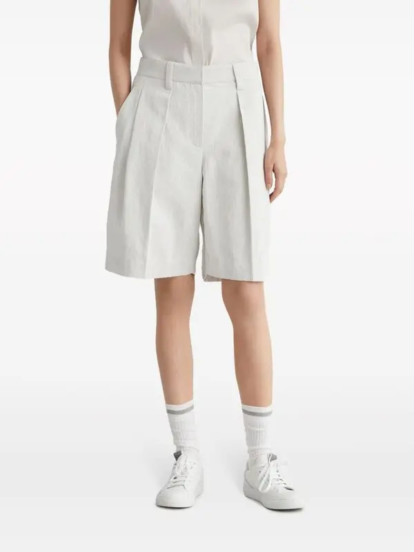 Brunello Cucinelli Cotton-linen Bermuda Shorts