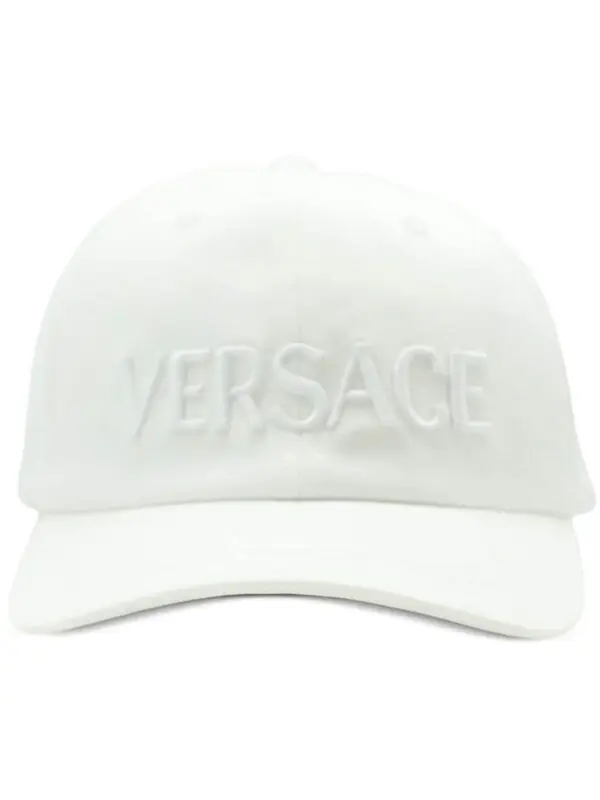 Versace Logo-embossed Baseball Cap - White