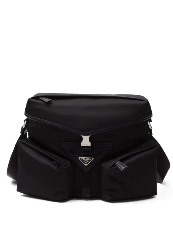 Prada Triangle-logo Travel Bag - Black
