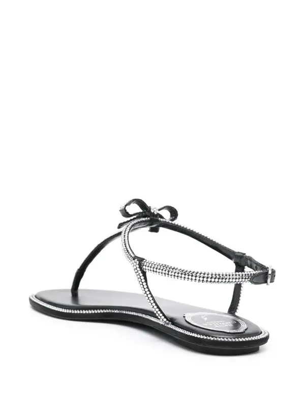 Rene Caovilla Diana Crystal-embellished Sandals - Black