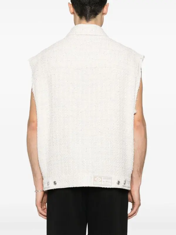 Gcds Sequin-embellished Tweed Gilet