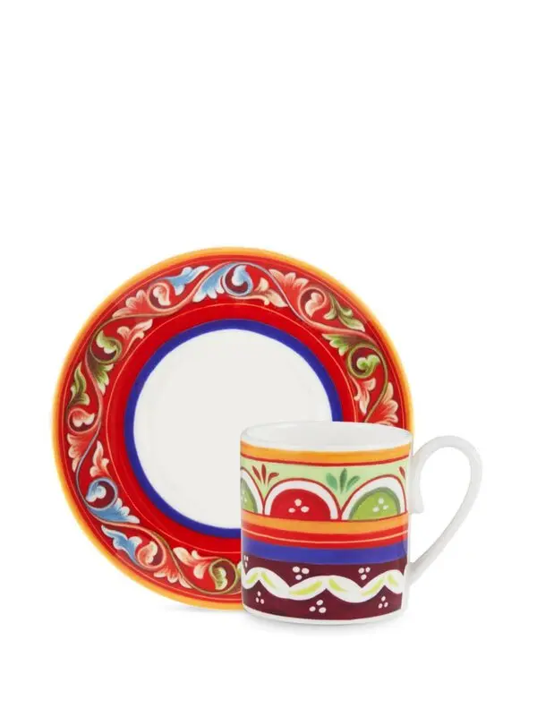 Dolce & Gabbana X Bialetti Moka Express Coffee Maker And Espresso Cups