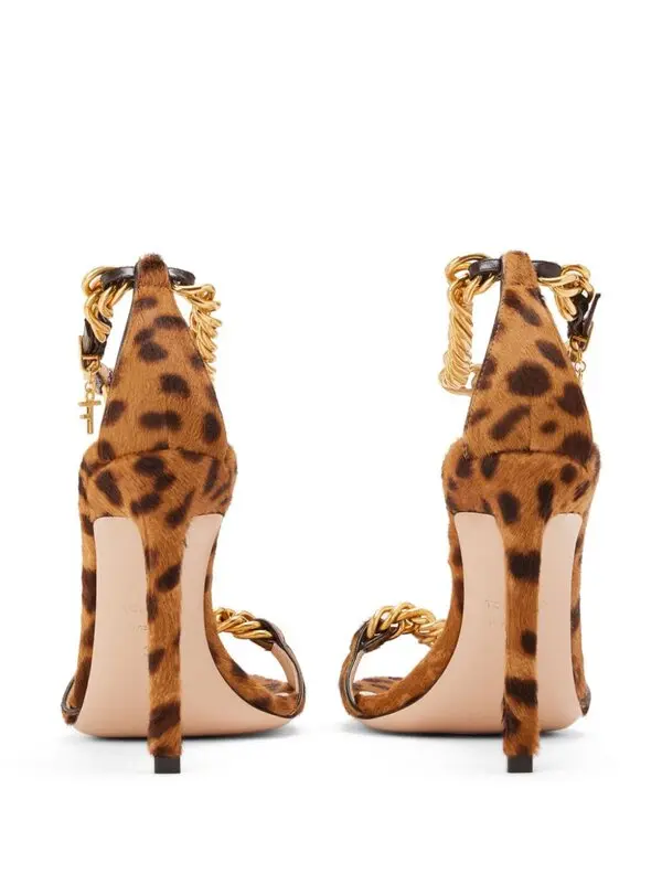 TOM FORD Zenith 105mm Calf-hair Sandals