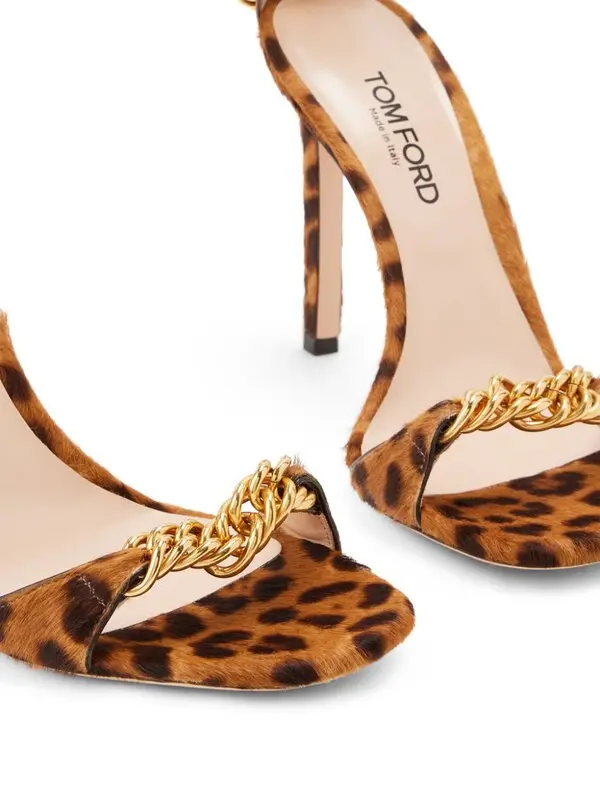 TOM FORD Zenith 105mm Calf-hair Sandals