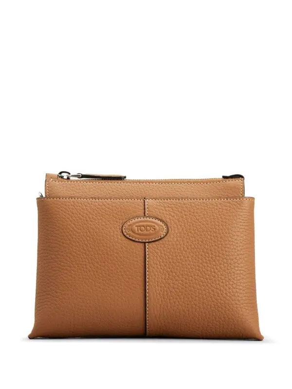 TOD'S Logo-debossed Leather Shoulder Bag