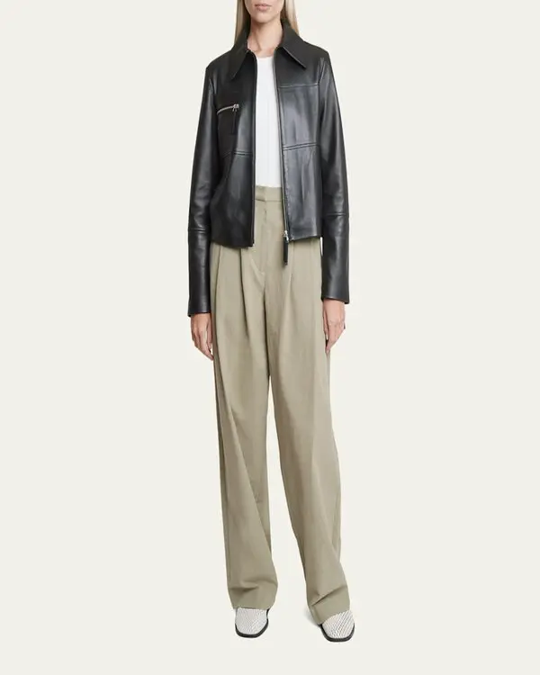 Proenza Schouler White Label Annabel Leather Jacket - Black