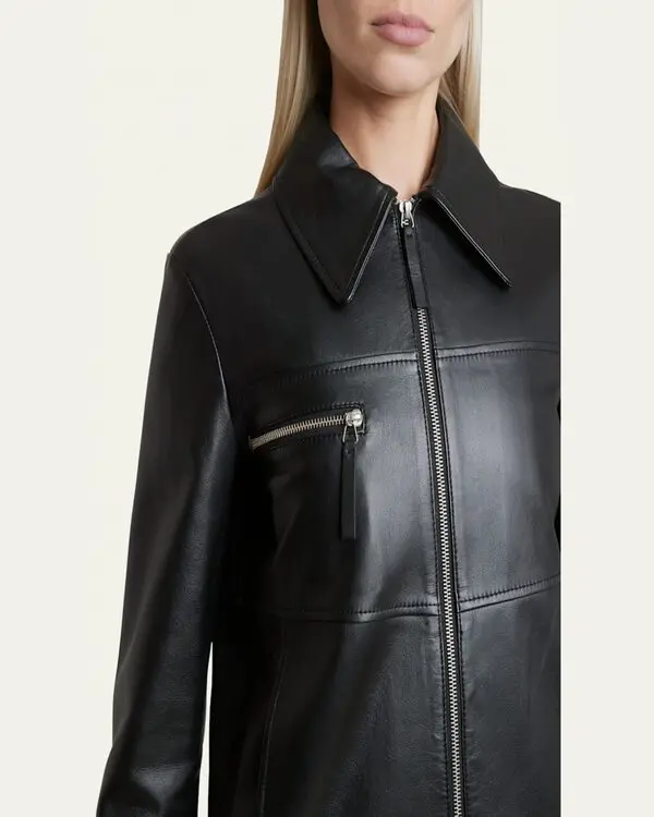 Proenza Schouler White Label Annabel Leather Jacket - Black