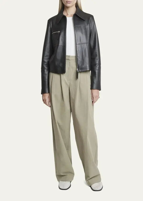 Proenza Schouler White Label Annabel Leather Jacket - Black
