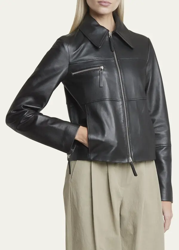 Proenza Schouler White Label Annabel Leather Jacket - Black
