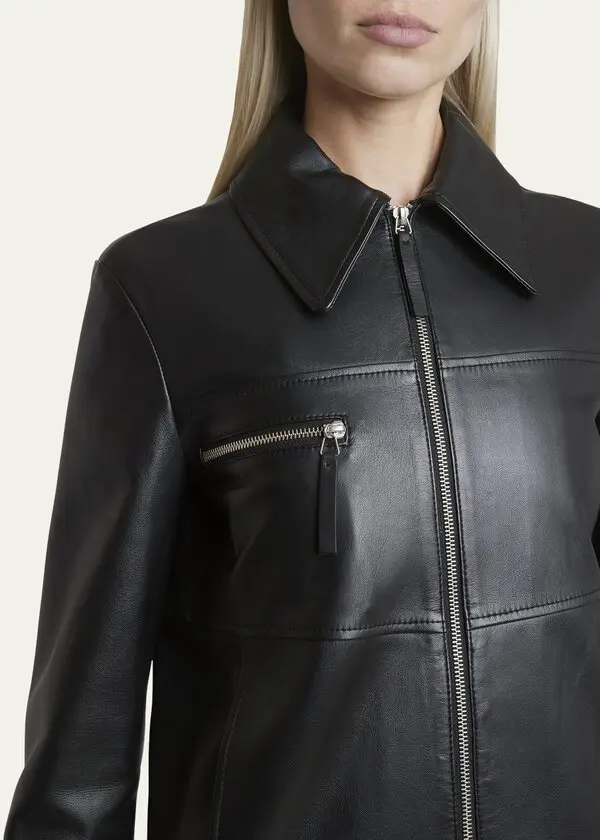 Proenza Schouler White Label Annabel Leather Jacket - Black